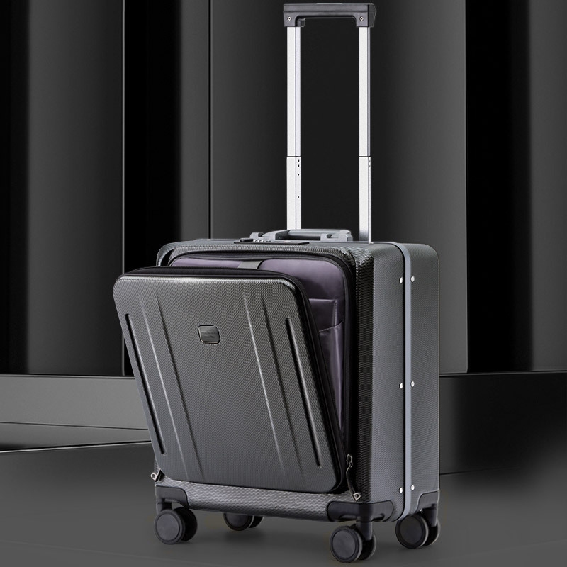 Vali du lịch size 20 cao cấp có cổng sạc USB, khay đựng ly nước, vali ...