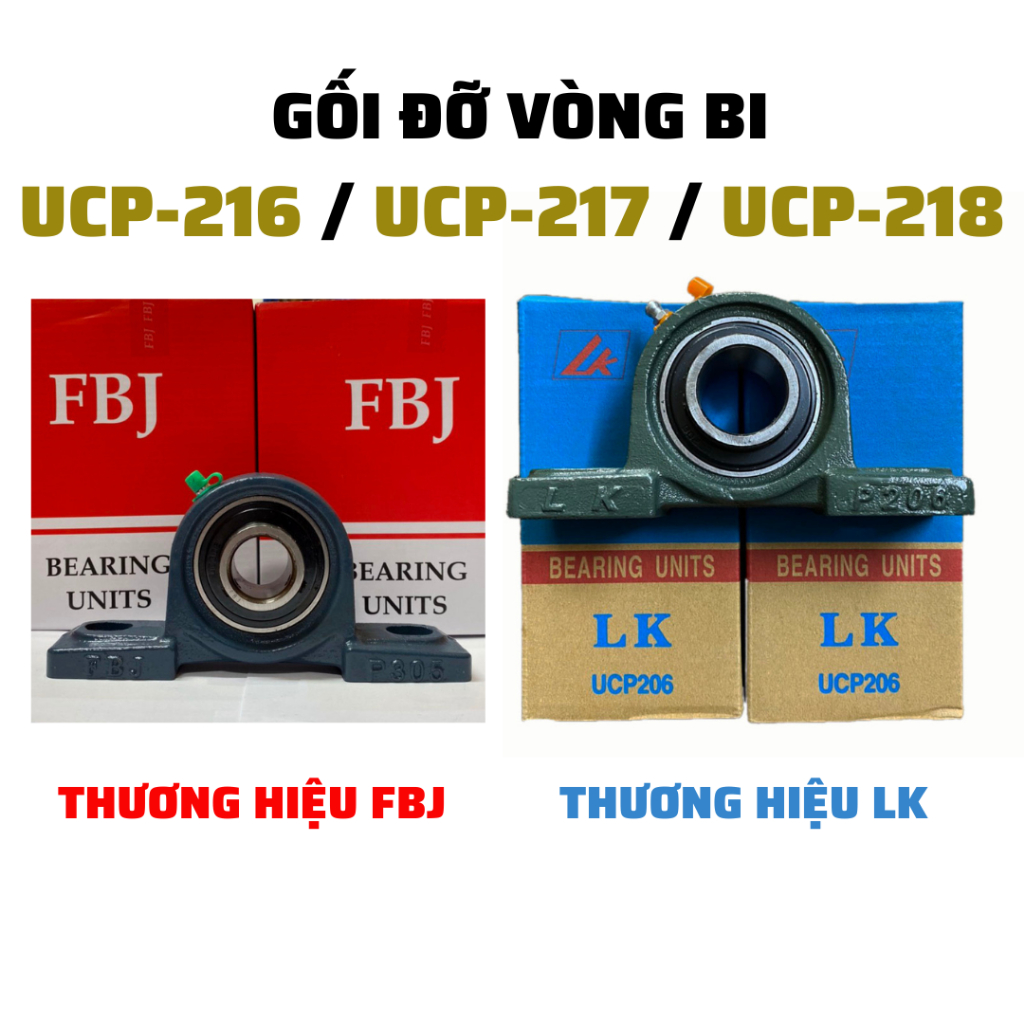 Gối đỡ vòng bi UCP216 UCP217 UCP218 | Shopee Việt Nam
