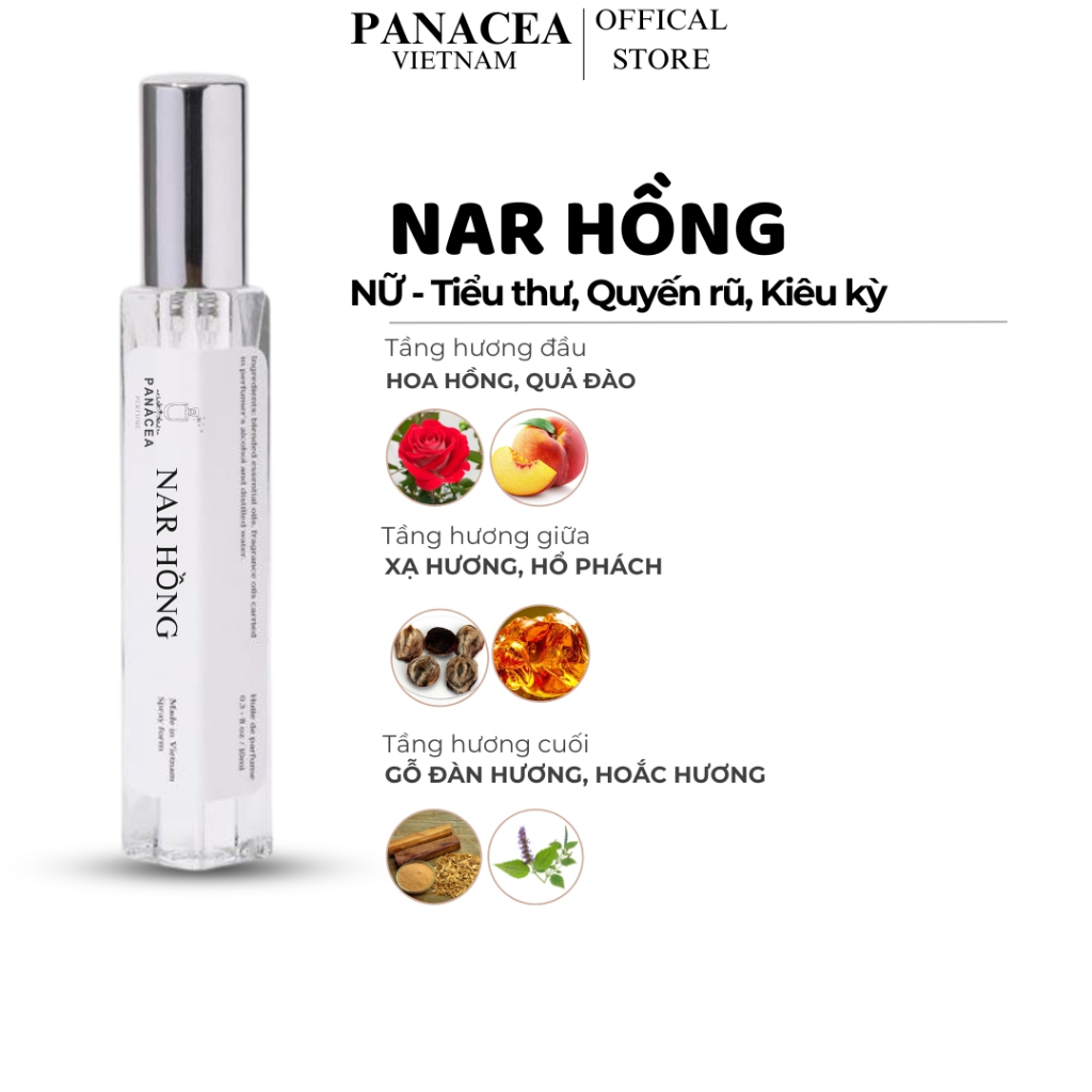 Nước Hoa NAR HỒNG PANACEA Cho Nữ 10ml Thơm lâu 8 - 12 tiếng | Shopee ...