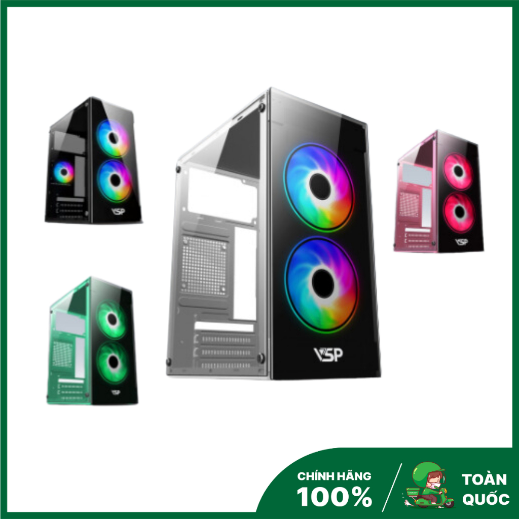 Vỏ máy tính VSP V212 Trắng - Hồng - Xanh | Shopee Việt Nam