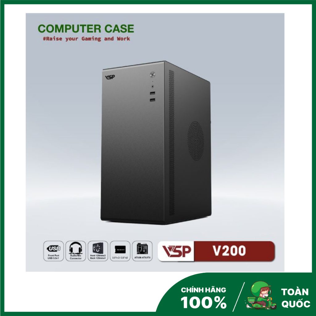Vỏ máy tính VSP V200 (mATX) | Shopee Việt Nam