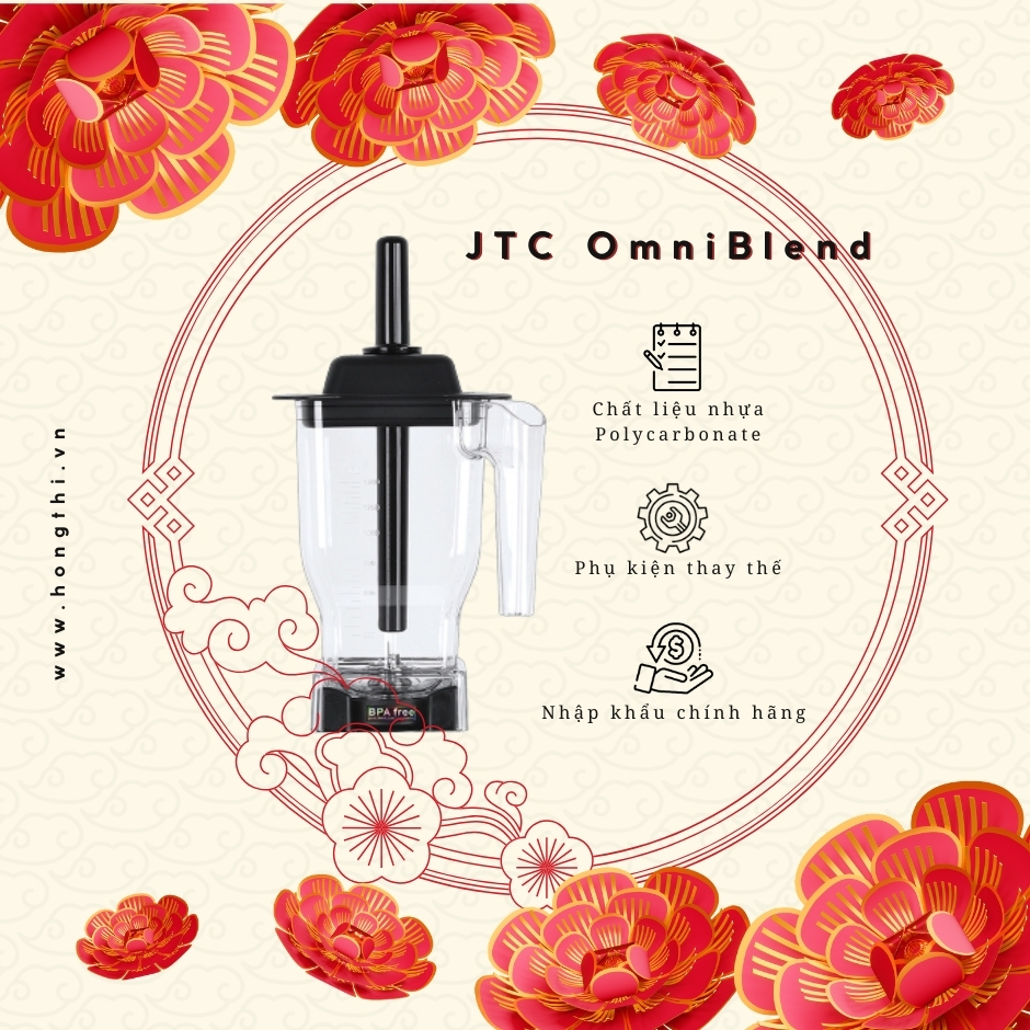 Cối dùng cho máy xay sinh tố công nghiệp JTC OmniBlend mã hàng #756B 1. ...