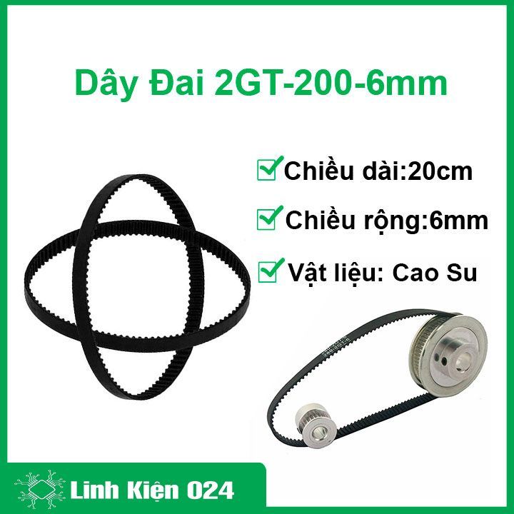 Dây đai 2GT-200-6mm | Shopee Việt Nam