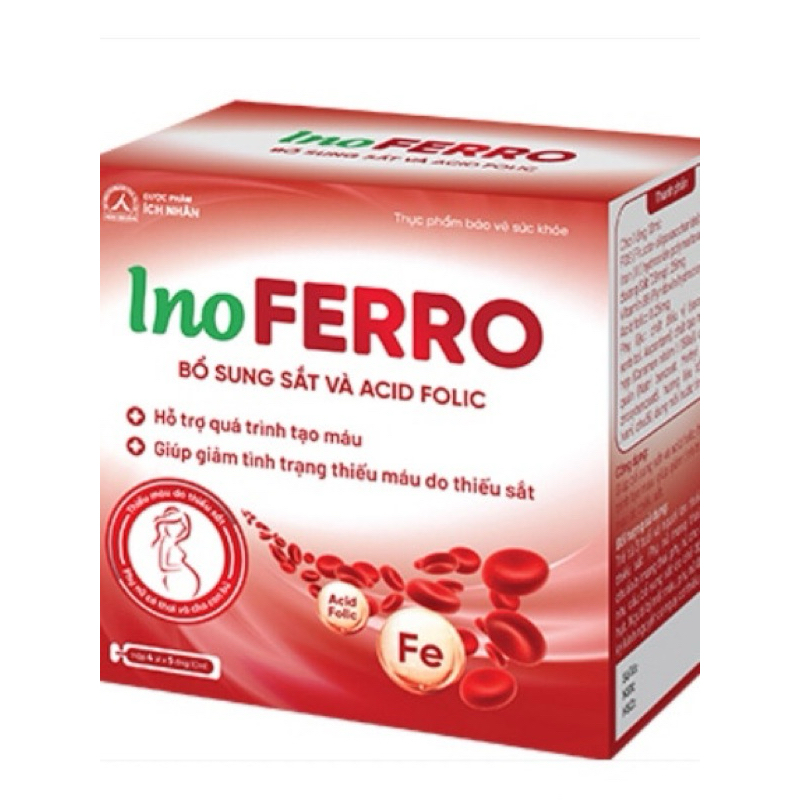 ino Ferro - Bổ sung Sắt và Acid Folic 20 ống/ hộp | Shopee Việt Nam