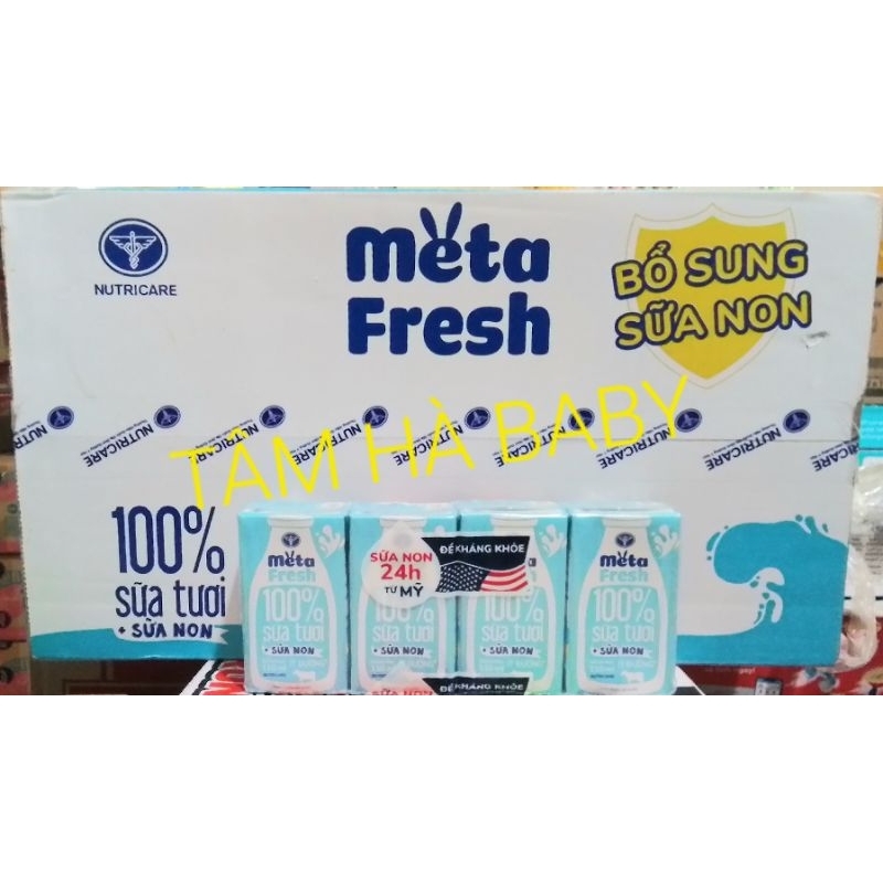 [ Combo 10 vỉ ] Sữa tươi Nutricare Meta Fresh ít đường (10 vỉ x 4 hộp x 110 ml) | Shopee Việt Nam