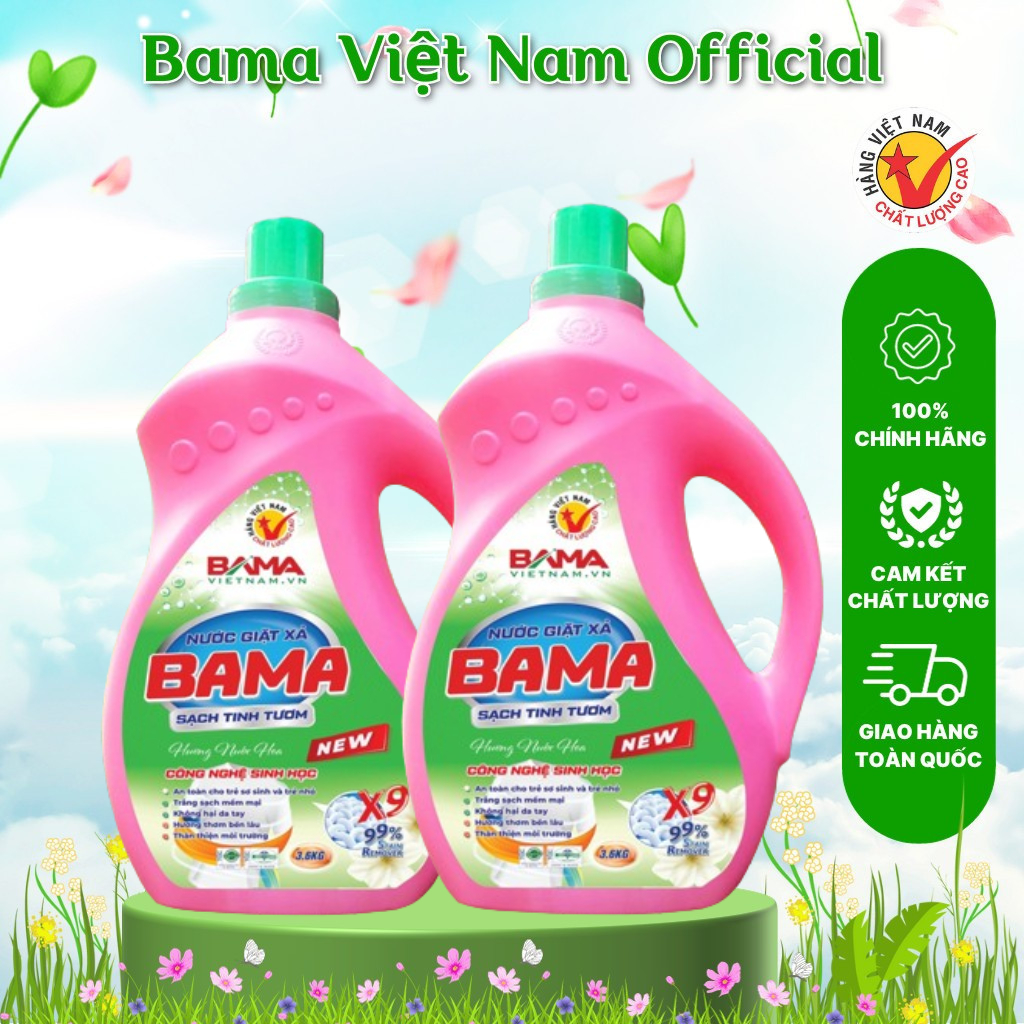 Combo 2 Nước Giặt Xả Sinh Học Bama 3,6 Lít - Bama Việt Nam | Shopee ...