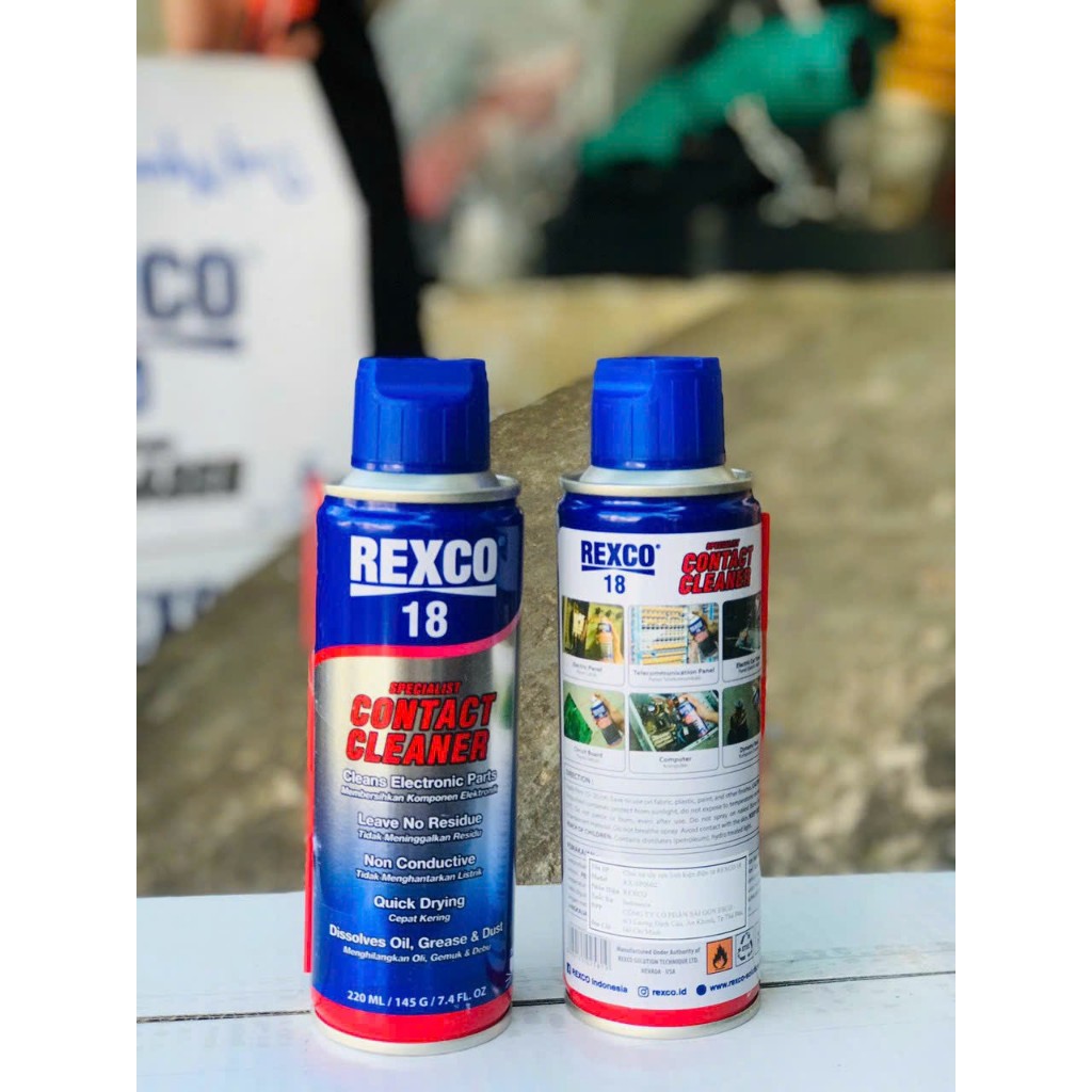 vệ sinh linh kiện điện REXCO 18 CONTACT CLEANER 220 ML/ 180 G/ 7.4 fl ...