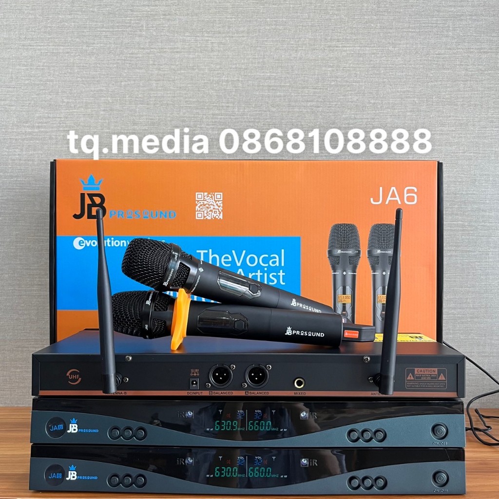 Micro karaoke không dây JB prosound Ja6 chính hãng tự ngắt, hát nhẹ ...