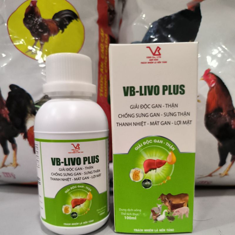 [Date 2026] VB Livo Plus chai 100ml giải độc gan cho gà đá, giải độc ...