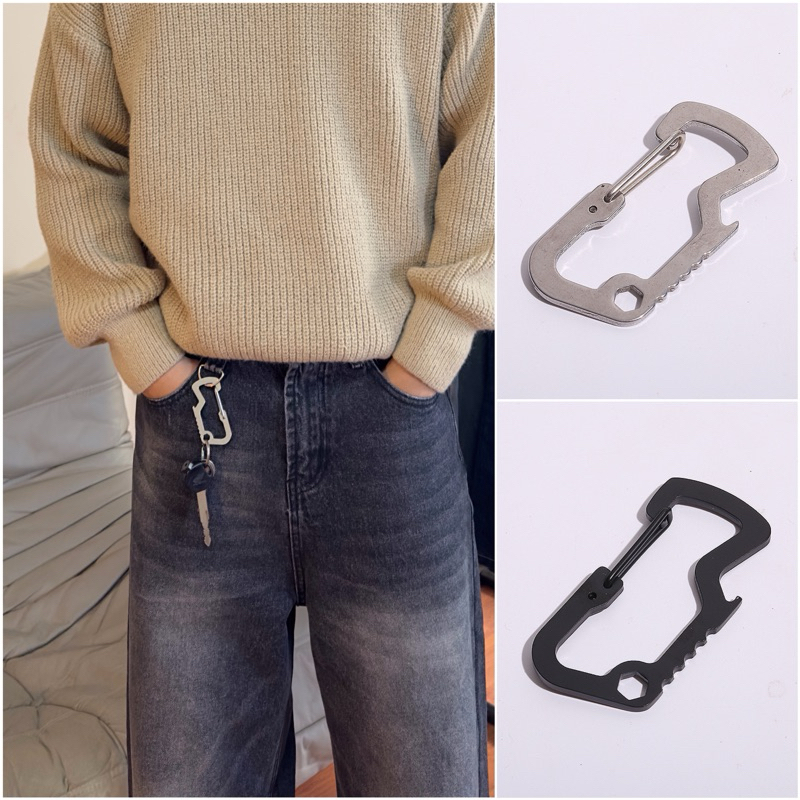 Móc khoá đa năng carabiner keychain V2 phong cách streetwear, workwear ...