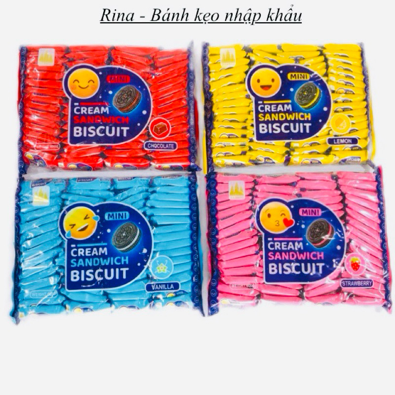 Bánh quy kẹp kem Mini cream 600g các vị | Shopee Việt Nam
