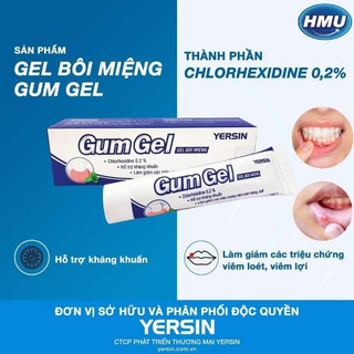 Gel bôi viêm nướu, nhiệt miệng GUM GEL HMU 30gr sát khuẩn và khử khuẩn ...