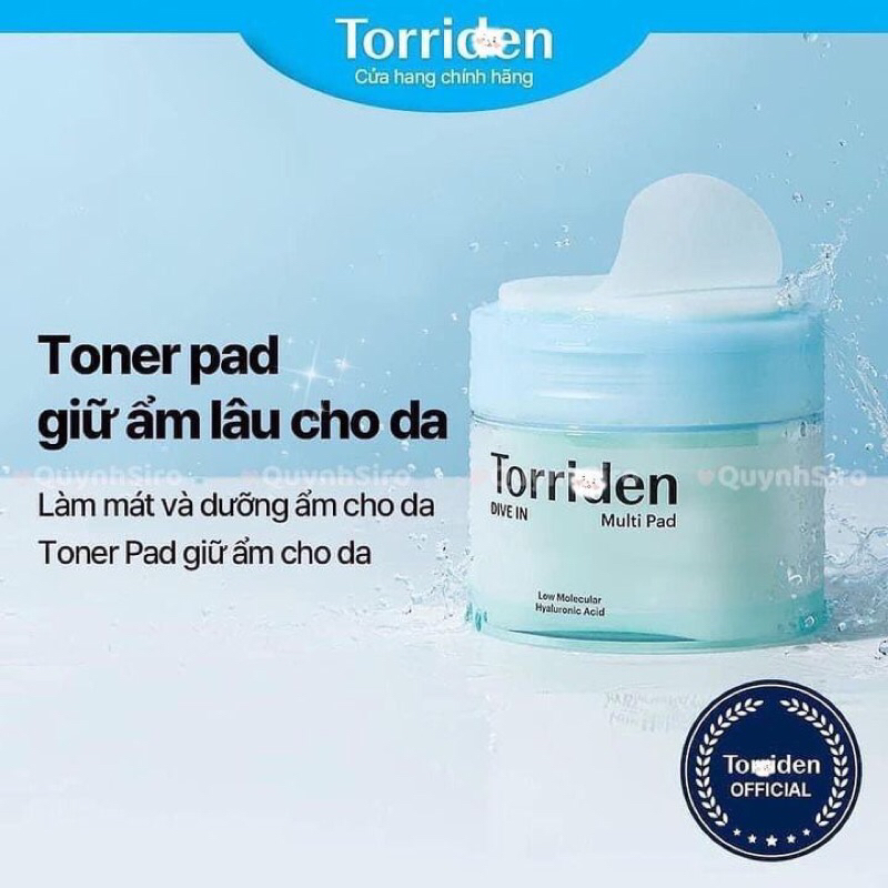 TONER PAD TORRIDEN CẤP ẨM DIVE IN LOW 80 MIẾNG | Shopee Việt Nam