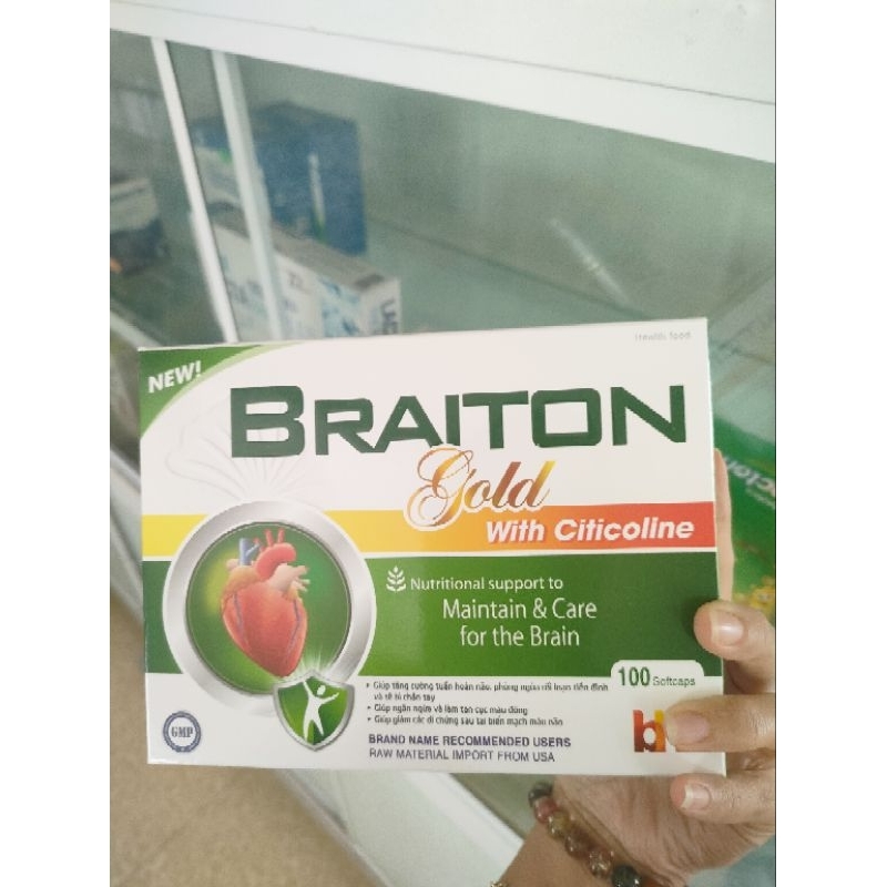 Bổ não Braiton gold (Hộp 100 viên) | Shopee Việt Nam