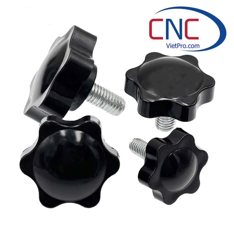 Núm vặn tay bông mai nhựa ren M4 M5 M6 M8 bằng inox núm nhựa bông mai | Shopee Việt Nam