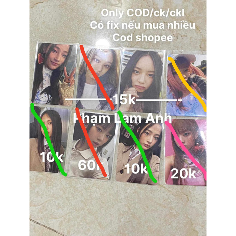 Card Hanni Newjeans officall | Shopee Việt Nam