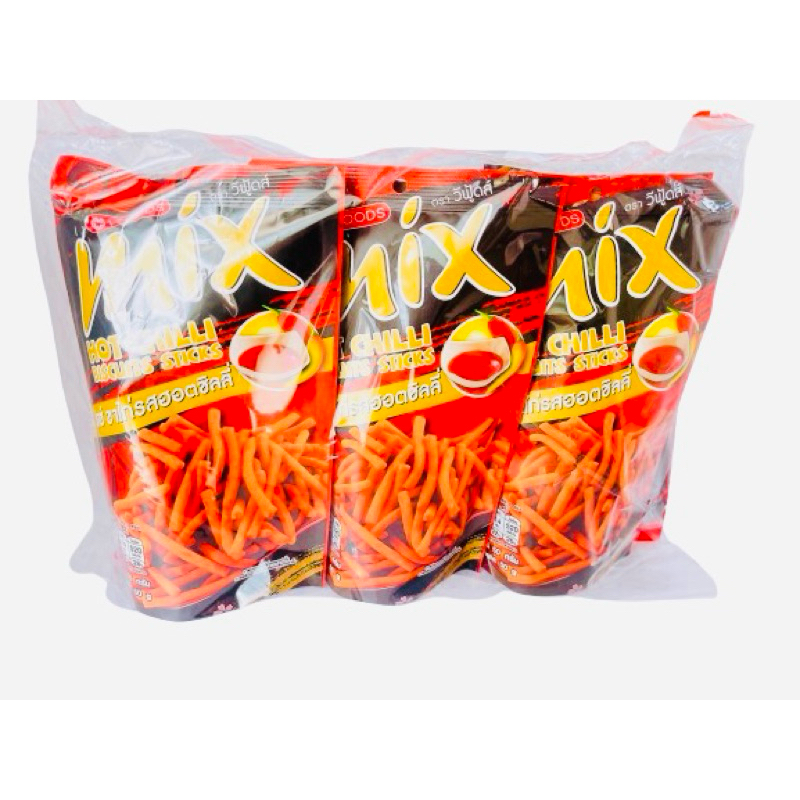 (Bịch 6 gói)Bim que cay mix Thái Lan siêu giòn ngon gói lớn 50g ...