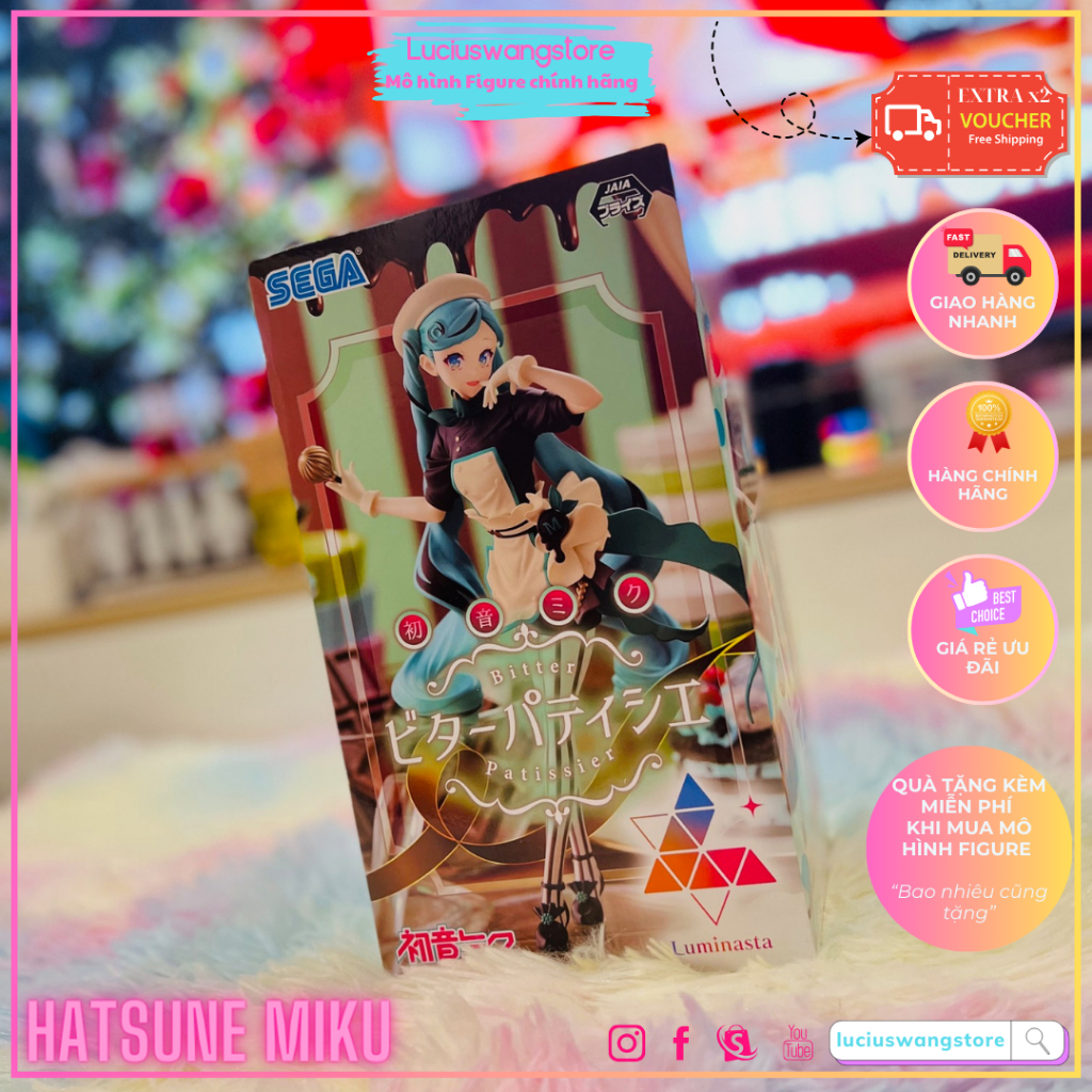 Mô hình chính hãng HATSUNE MIKU LUMINASTA - phiên bản BITTER PASTRY ...