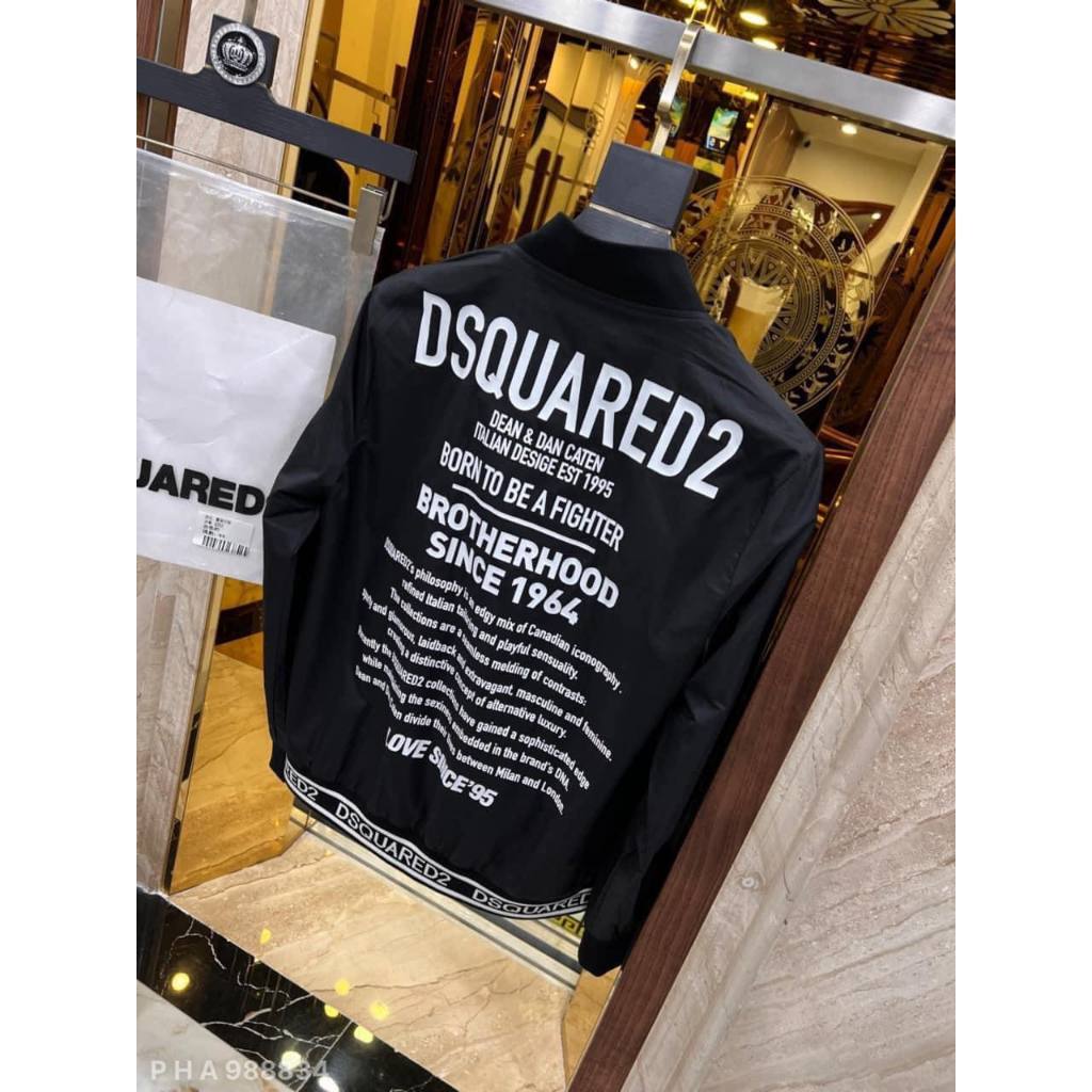 🔥Hot🔥Áo khoác bomber DSQ2 bản chữ sau cao cấp-áo khoác nam DSQ2 chính ...