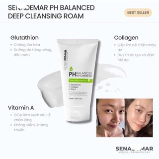 Sữa rửa mặt Sena demar làm sạch da dịu nhẹ sạch sâu từ lỗ chân lông ...