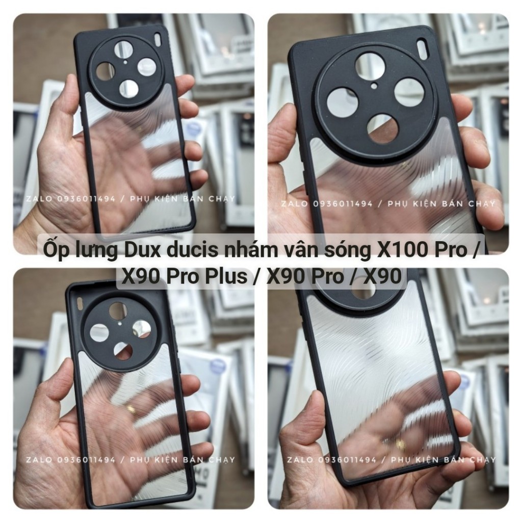 Ốp lưng chống sốc Dux ducis Aimo Vivo X100s X100 Pro / X90 Pro Plus / X90 bảo vệ cam sau họa ...
