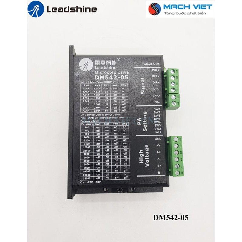 Driver điều khiển động cơ bước DM542 M542 / DM542-05 Leadshine chính hãng | Shopee Việt Nam