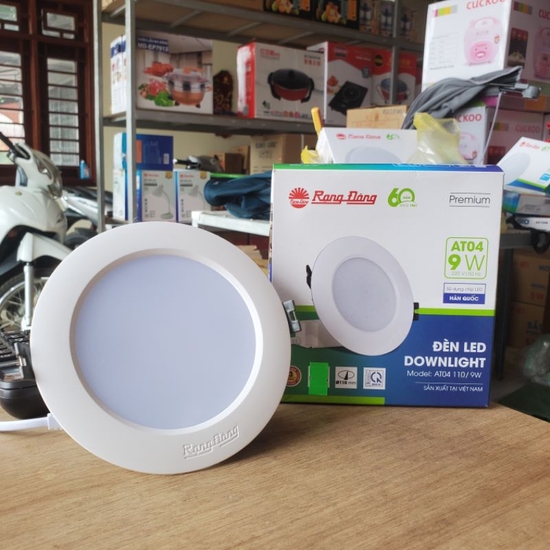 [Bảo hành 3 năm] Đèn led âm trần rạng đông, Model AT04 110/9W | Shopee ...
