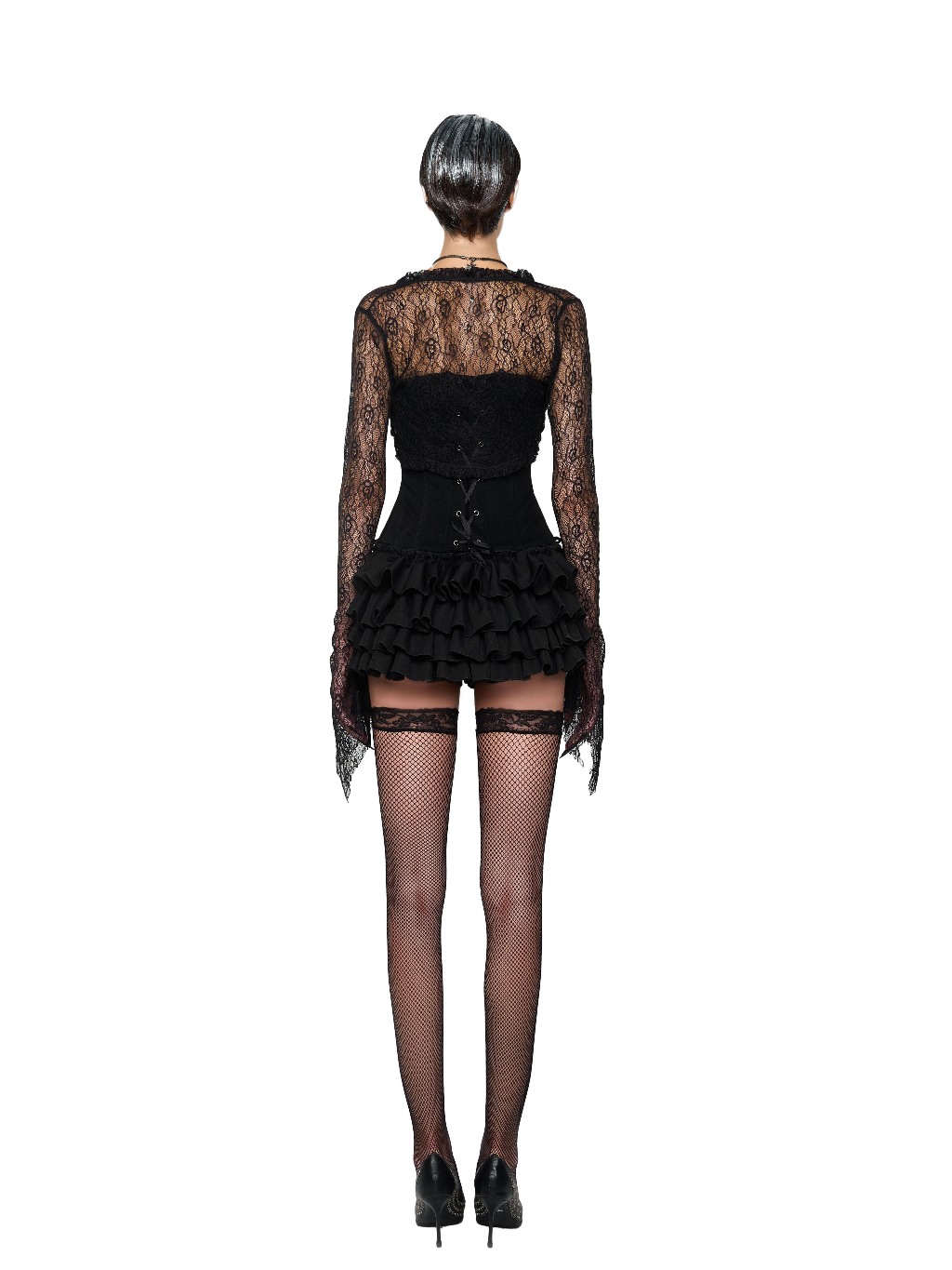 LSOUL Set Áo Corset Đan Dây Phối Ren Cúp Ngực + Chân Váy Xếp Tầng Sophie A23122736 CV23120666 ...