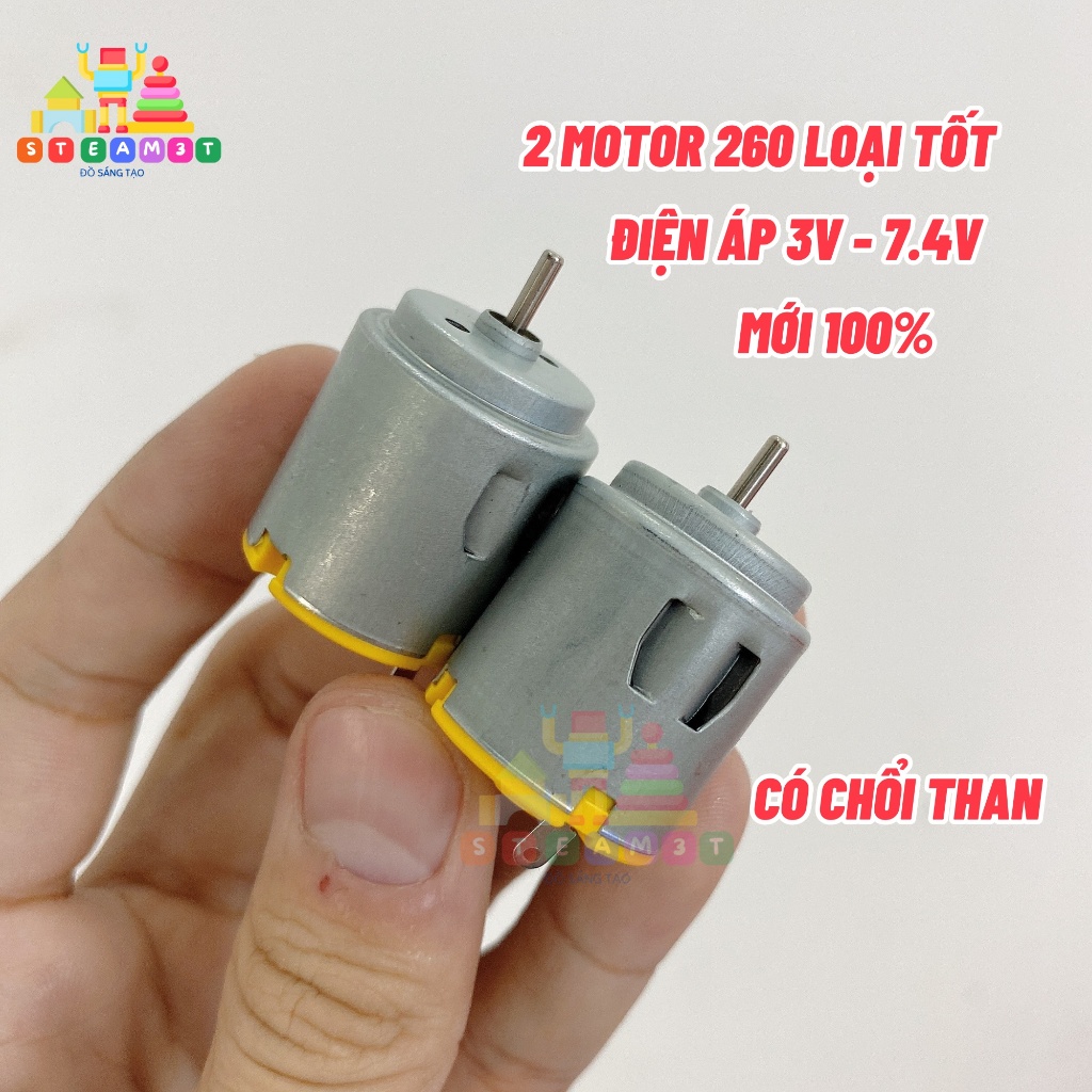 2 motor 260 chất lượng cao 3V - 7.4V tốc độ cao 14200 - 23200 RPM cho ...
