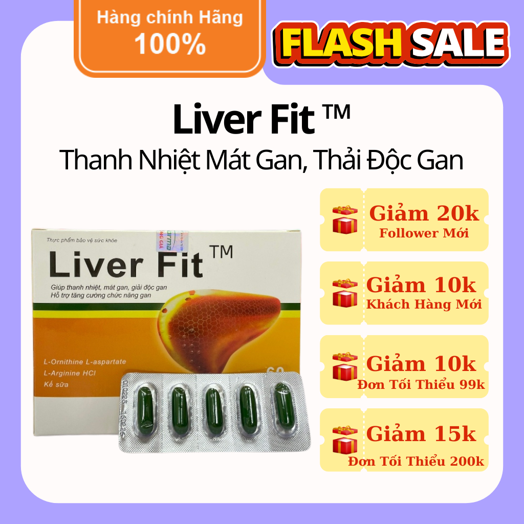 Giải Độc Gan Liver Fit ™ [chính hãng] Mát Gan, Thải Độc Gan, Tăng Cường ...