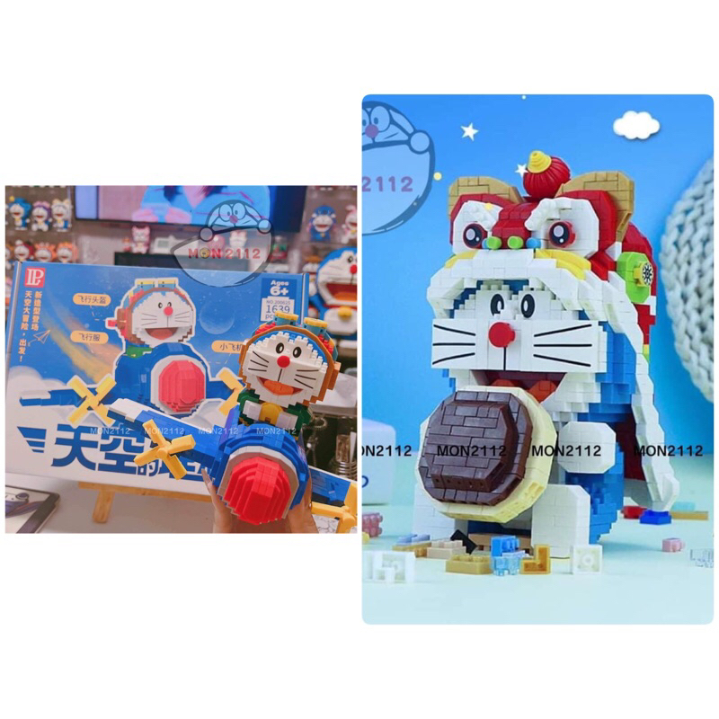 Mô hình lego tự lắp ráp Doraemon Doremon diy | Shopee Việt Nam