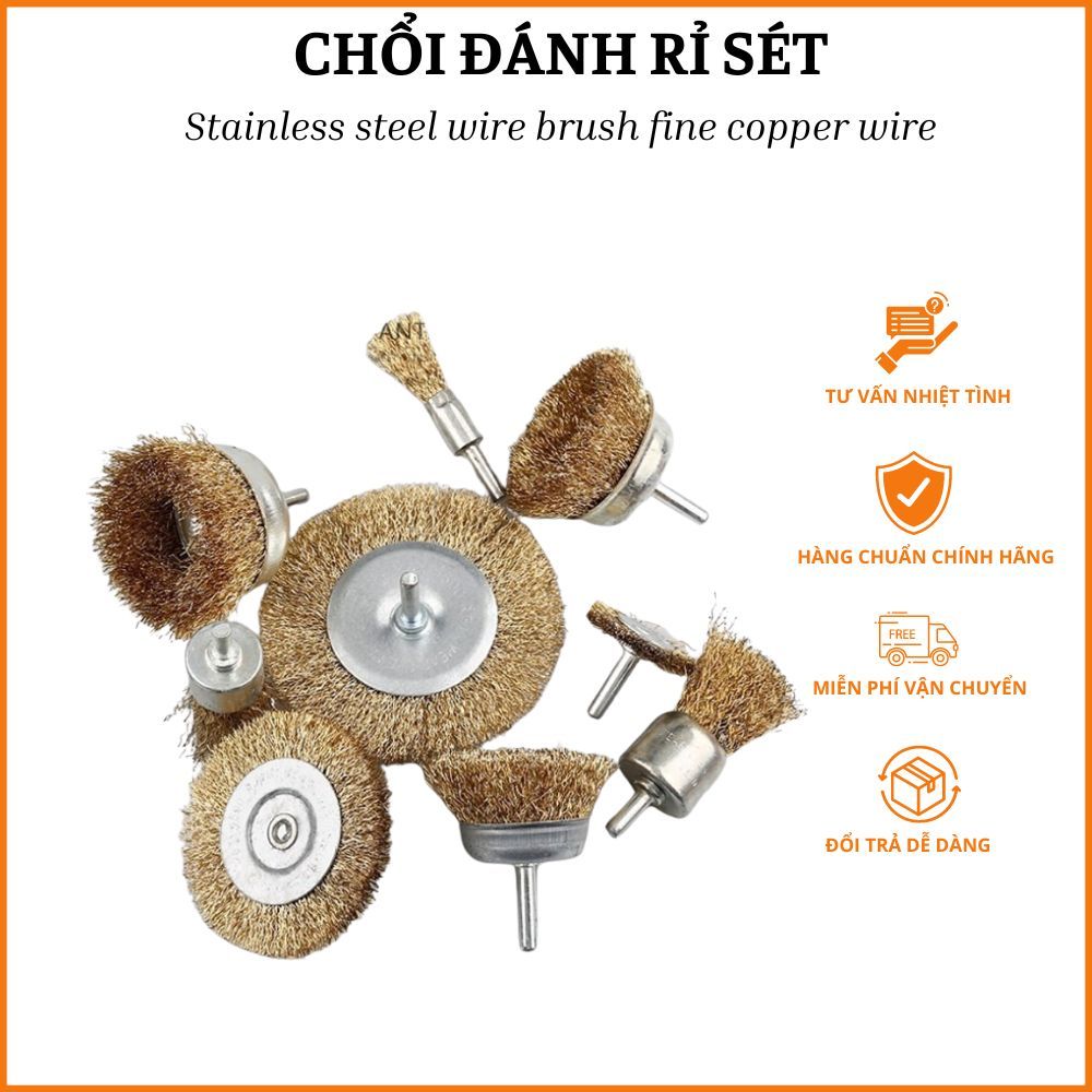 10 cái Chổi Đánh Rỉ Sét, Chổi Cước Chà Sắt, Kim Loại Đánh Gỉ Sét, Sơn ...