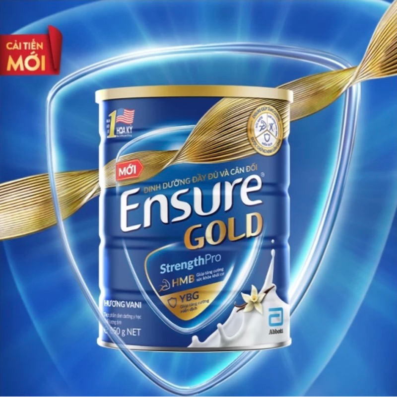 ( Chỉ 820k) Sữa bột Ensure Gold hương vani 850g (HMB & YBG) | Shopee Việt Nam