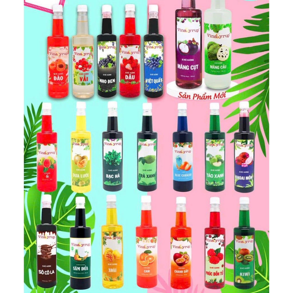 Siro Vina chai 750ml (đủ hương) | Shopee Việt Nam