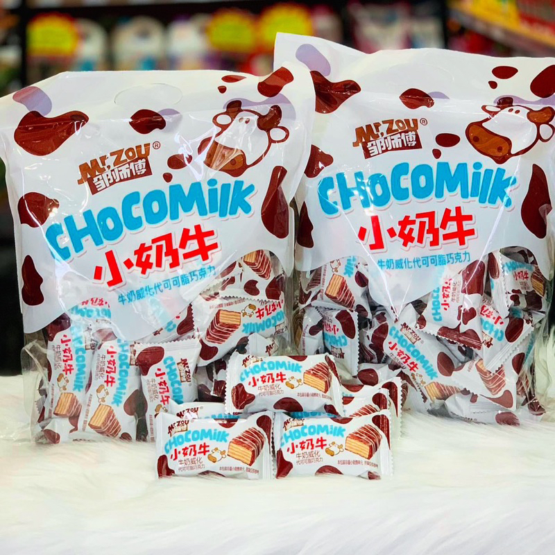 BÁNH XỐP SỮA SOCOLA CON BÒ MR.ZOU gói 450g | Shopee Việt Nam