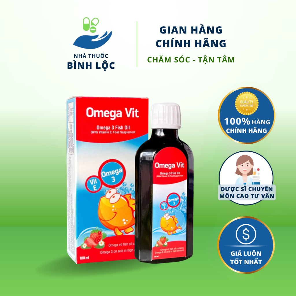 Omega Vit/Omega Vit Plus+ - Bổ sung Omega 3 từ dầu cá giúp chống oxy ...