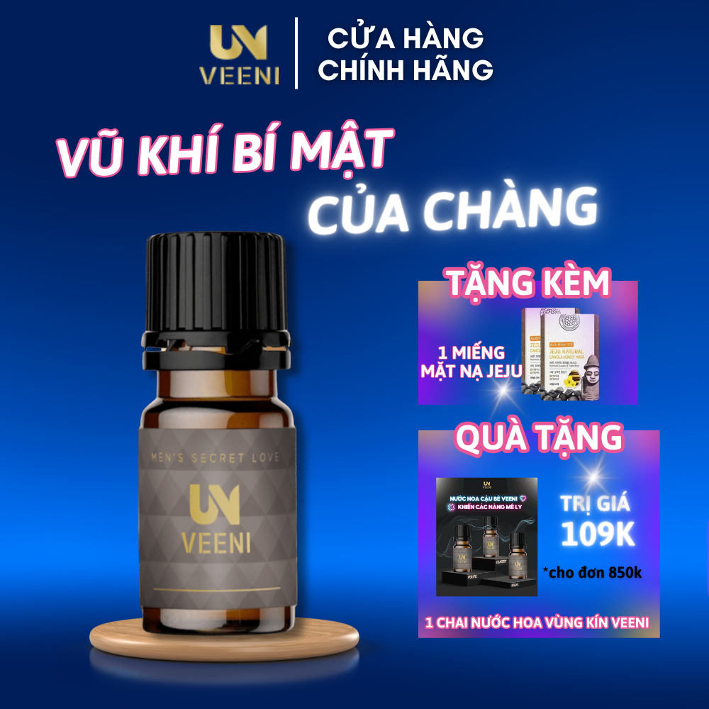 Nước Hoa Vùng Kín Nam VEENI Thơm Lâu, Cuốn Hút, Mạnh Mẽ, Nam Tính Chính ...