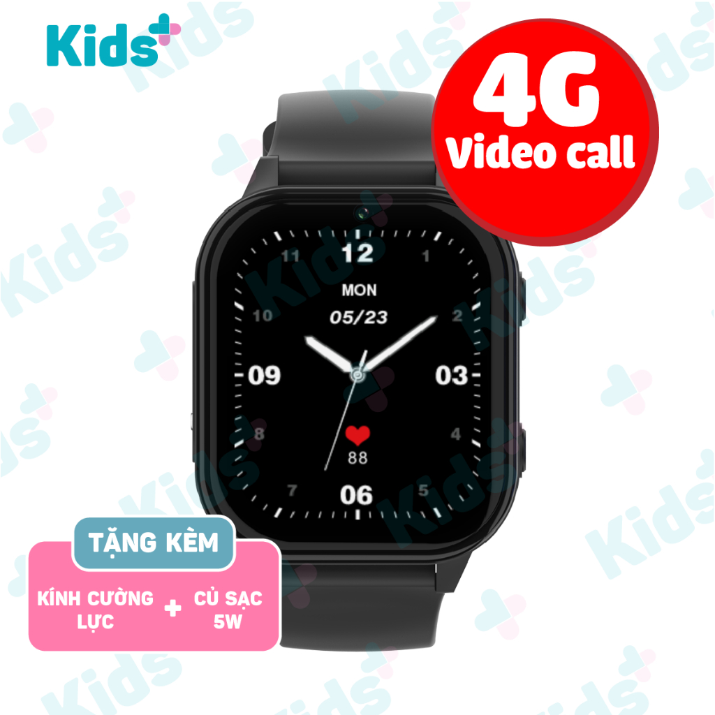 Đồng hồ thông minh định vị trẻ em bản 4G Wonlex KT19 PRO nghe gọi video 4G, bắt wifi, rung, định ...