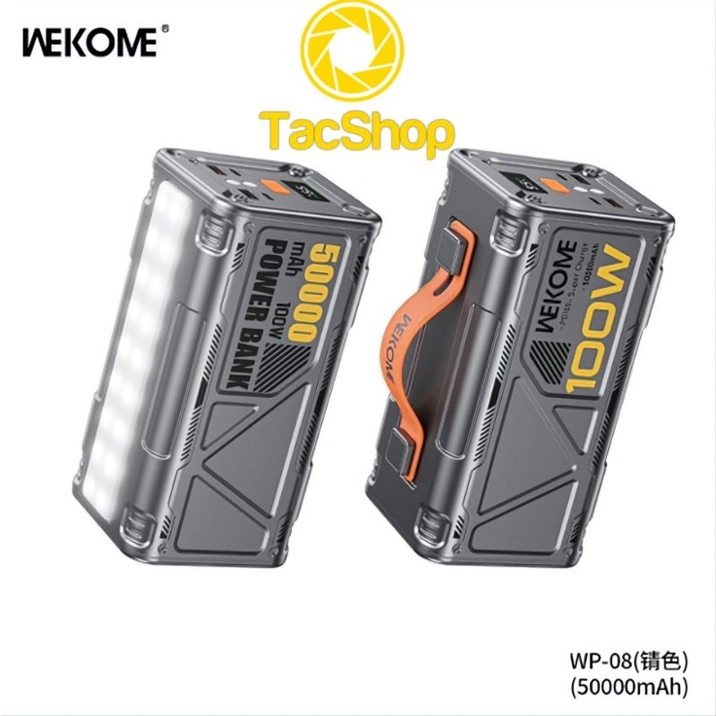 Pin dự phòng sạc siêu nhanh 100W WEKOME WP-08 50000mAh sạc laptop có ...