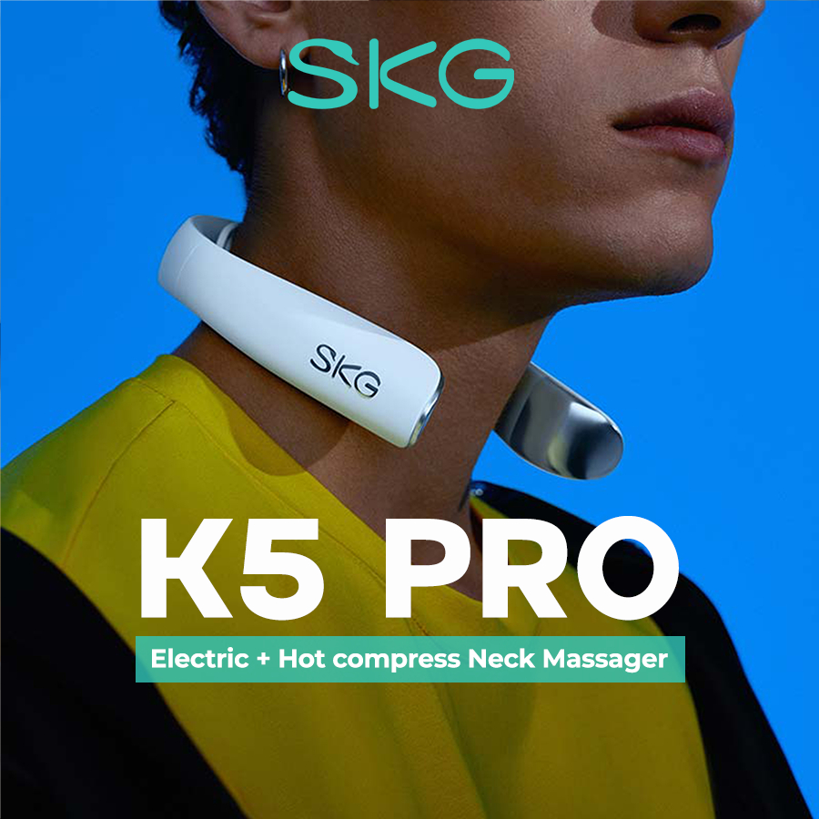 Máy Massage Cổ SKG K5-Pro với 4 chế độ Massage, 3 mức Chườm Nóng, Giảm đau mỏi Cổ Vai Gáy, thư ...