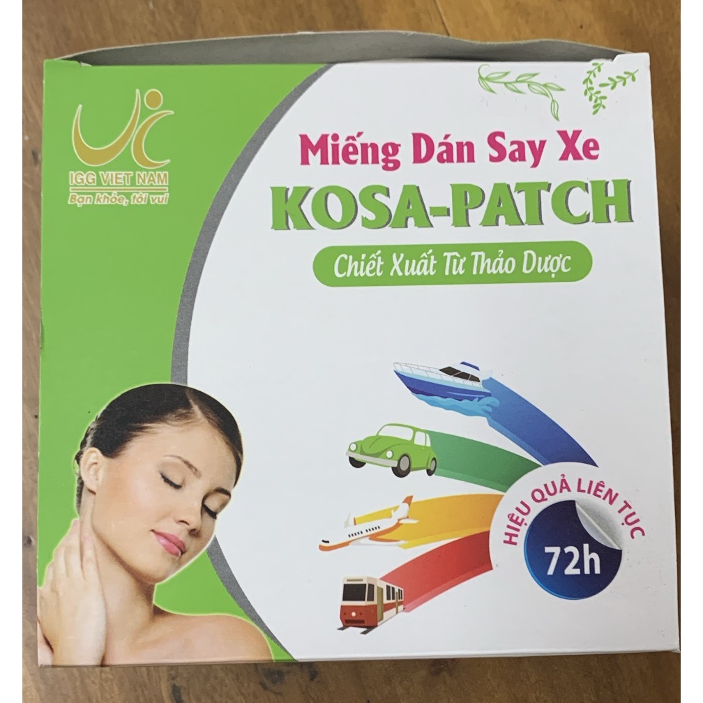 Miếng Dán Say Xe KOSA-PATCH chiết xuất từ thảo dược Hộp 2 miêng ...
