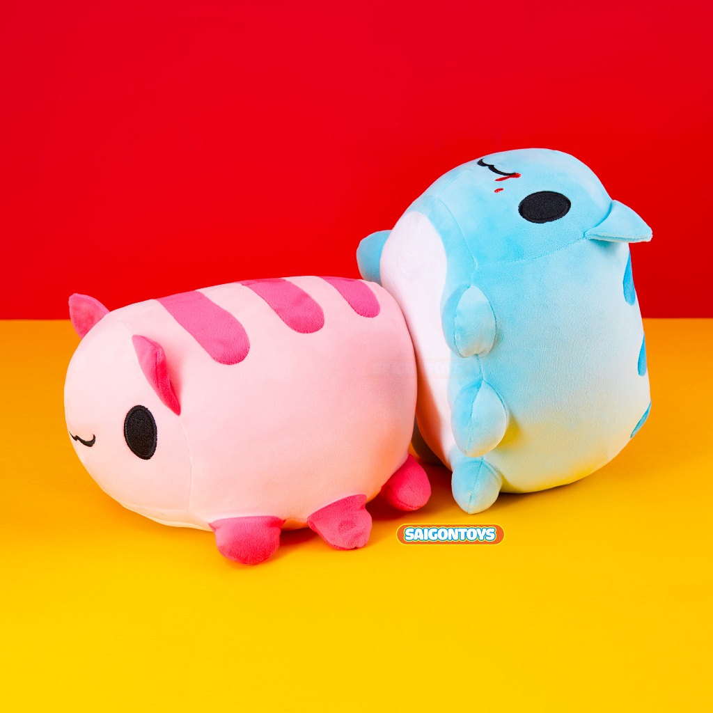 [Combo] 2 Gấu Bông Mèo Capoo Dễ Thương (Hồng + Xanh) Size 25cm | Shopee ...