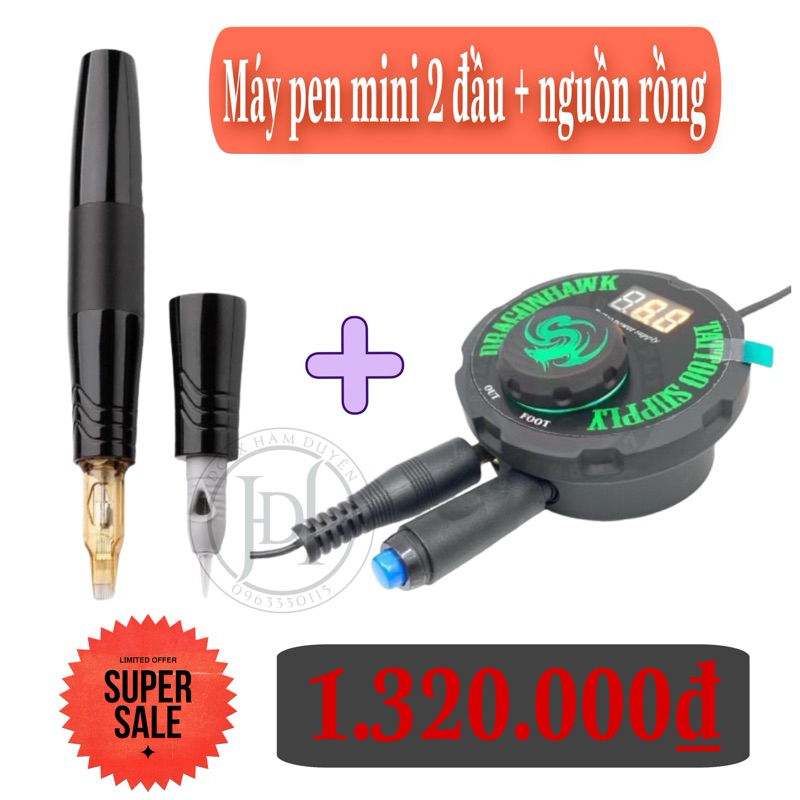 Combo máy pen mini 2 đầu kèm nguồn rồng | Shopee Việt Nam