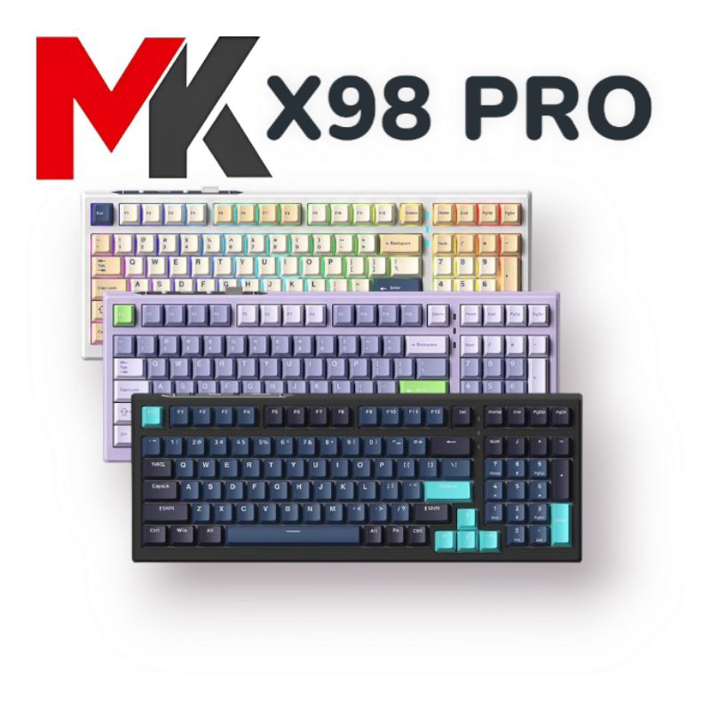 Bàn phím cơ Xinmeng X98 Pro V2 - LED RGB Cao Cấp - Hotswap 5 Pin, Lót Foam, mạch xuôi - MKSHOP ...