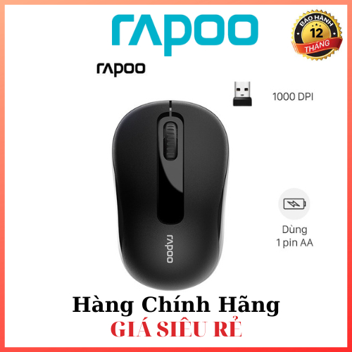 [NEw] Chuột Không Dây Rapoo M216 Đen chính hãng BH 1 đổi 1 | Shopee Việt Nam