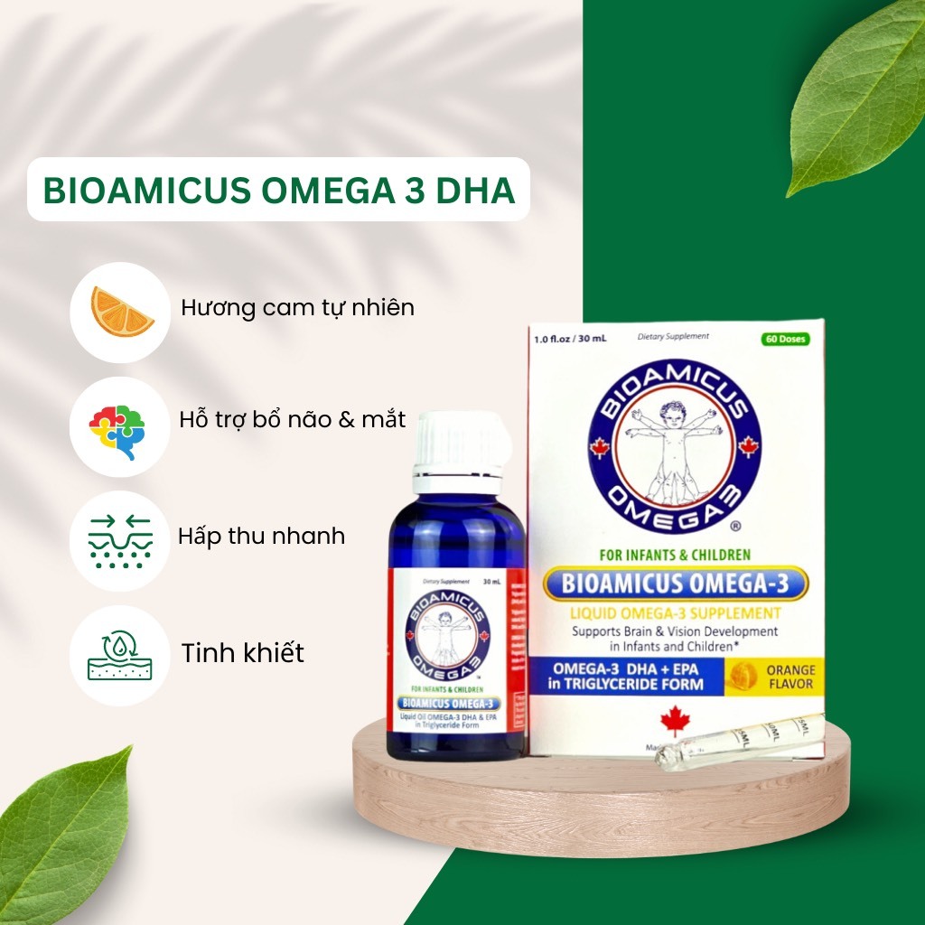 DHA Bioamicus nhập khẩu chính hãng lọ 30ml | Shopee Việt Nam