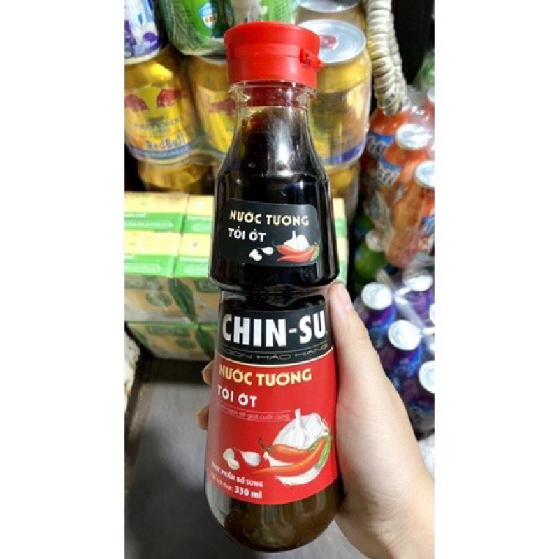 Nước tương Chinsu tỏi ớt chai 330ml | Shopee Việt Nam