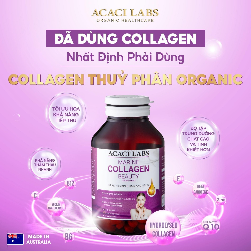 Marine Collagen Beauty Acaci Labs - Collagen thủy phân peptite Giúp Da ...