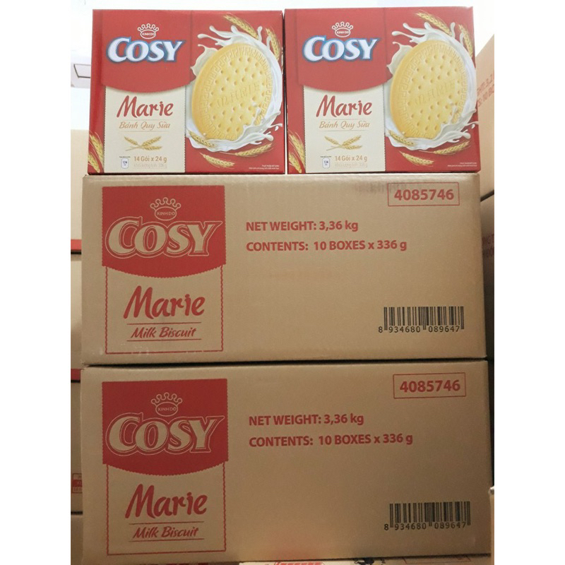 1 thùng bánh quy sữa Cosy 336gr ( 10 hộp x 336g) | Shopee Việt Nam