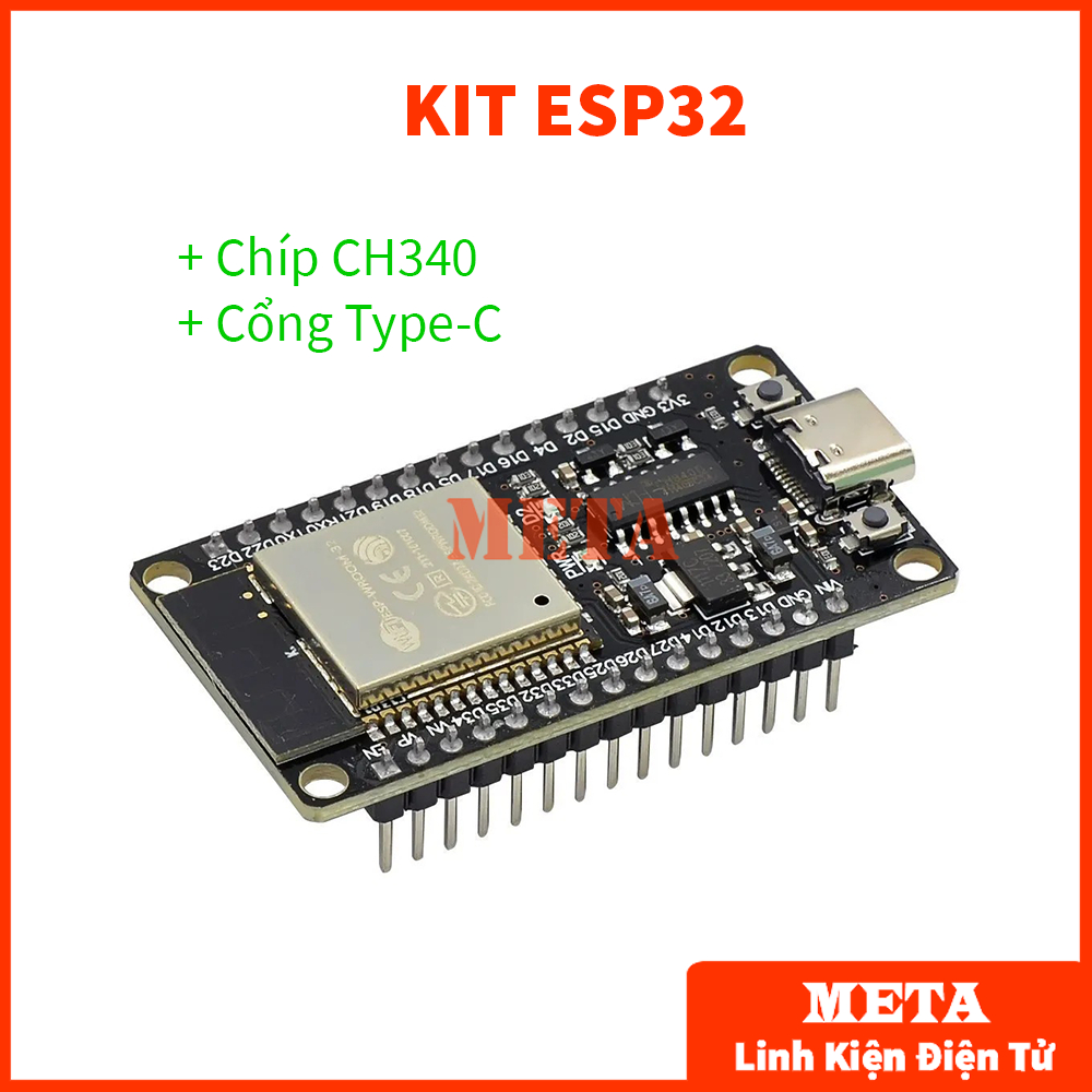 Kit Esp32 Wifi Bluetooth Ch340 Cp2102 30p Kit Thu Phát Iot Shopee